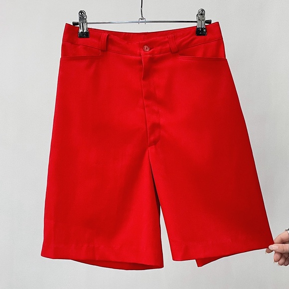 Vintage | Shorts | Vintage Sportfolio Marcia Red High Waisted Shorts | Poshmark